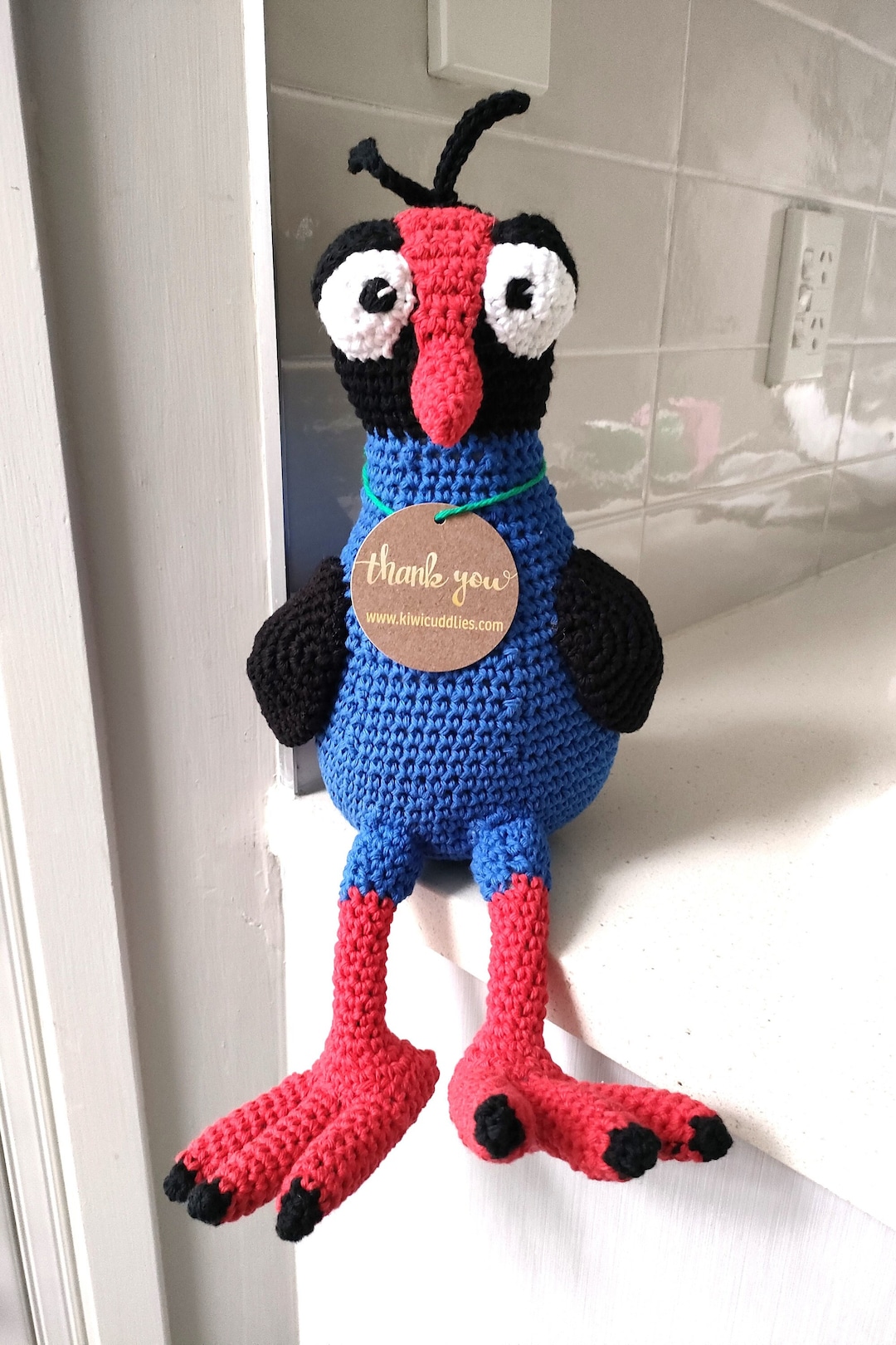 Hand Crocheted Poppy the Pukeko New Zealand Gift | Baby Shower Gift ...