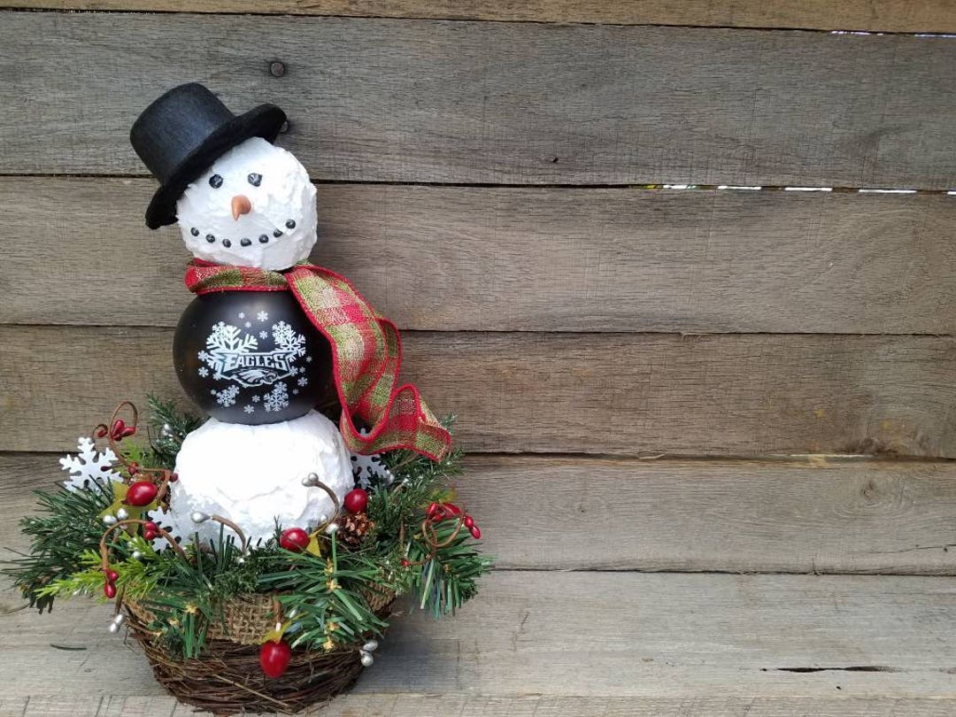 Philadelphia Eagles Snowman (large) - Etsy
