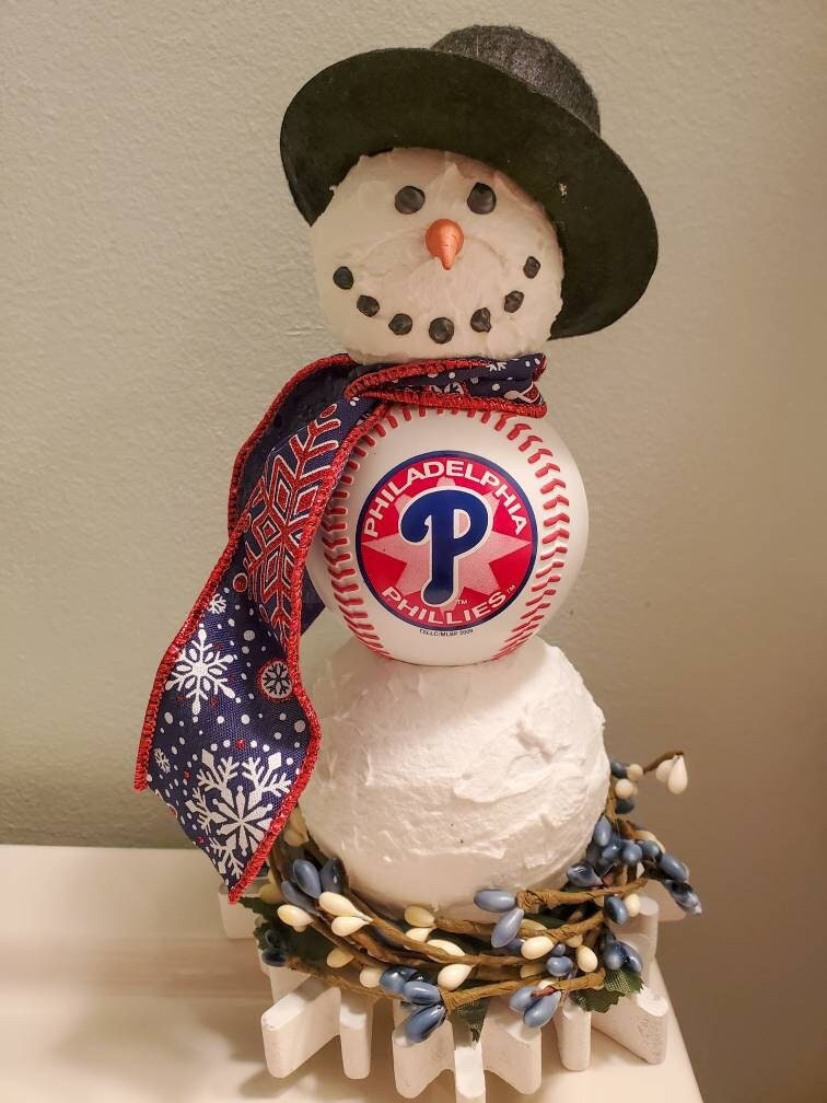 Philadelphia Phillies Snowman - Etsy