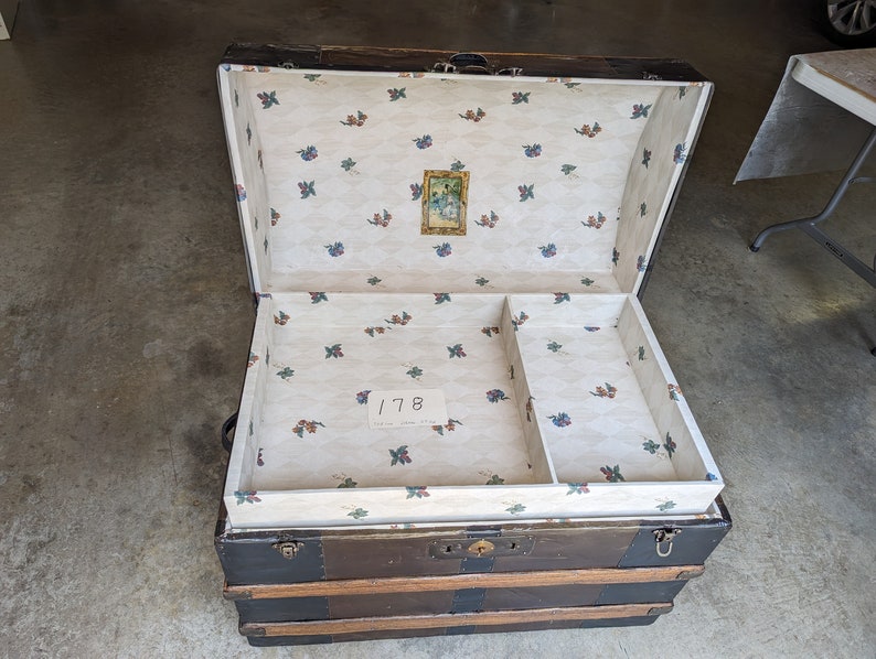 Trunk 178 Metal and Wood Dome Top - Etsy