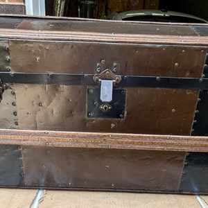 Trunk 187 Antique Refurbished Trunk - Etsy