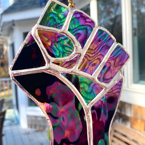 Stained Glass Resistance Resist Fist Black Lives Matter BLM - Etsy