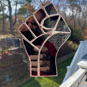 Stained Glass Resistance Resist Fist | Black Lives Matter BLM ...