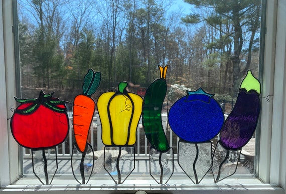 Stained Glass Vegetable Garden