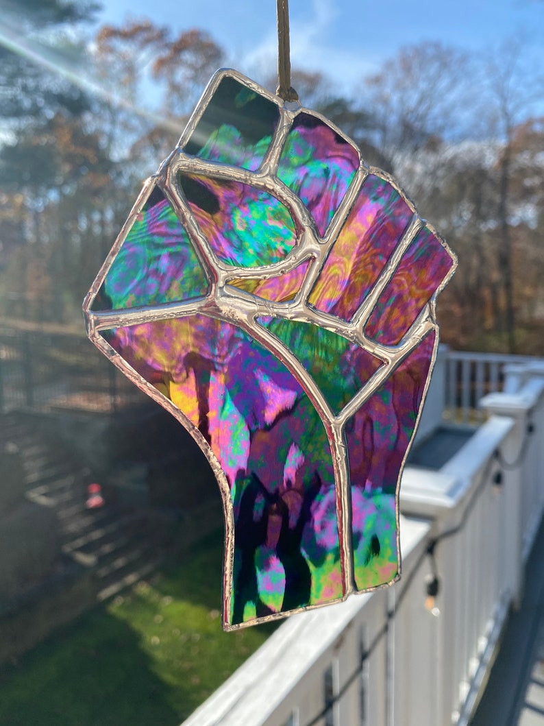 Stained Glass Resistance Resist Fist Black Lives Matter BLM - Etsy