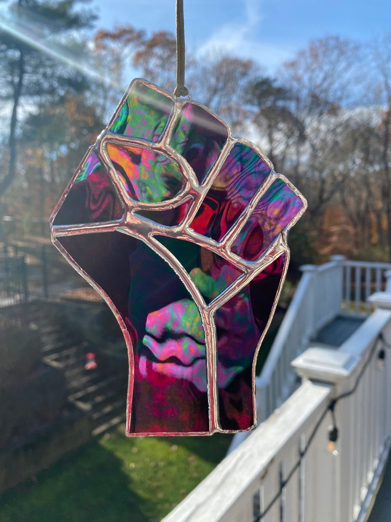 Stained Glass Resistance Resist Fist Black Lives Matter BLM - Etsy