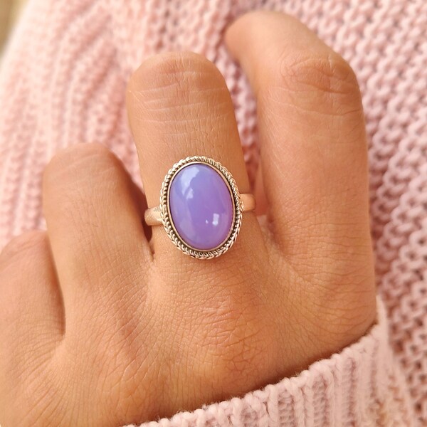 Chalcedony Ring - Etsy