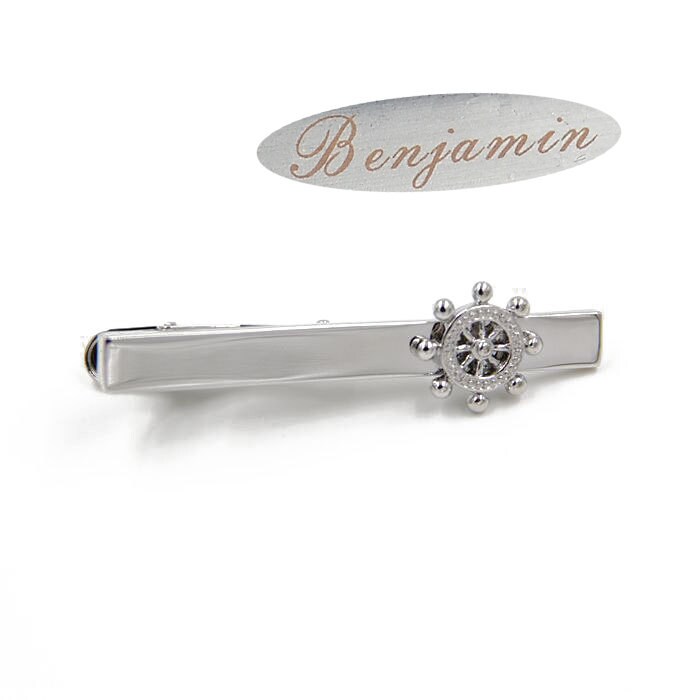 Sailor Boat Wheel Navy Sail Yacht Tie Clip Silver Bar Clasp - Etsy