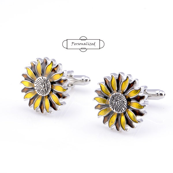 Flower Cufflinks - Etsy UK
