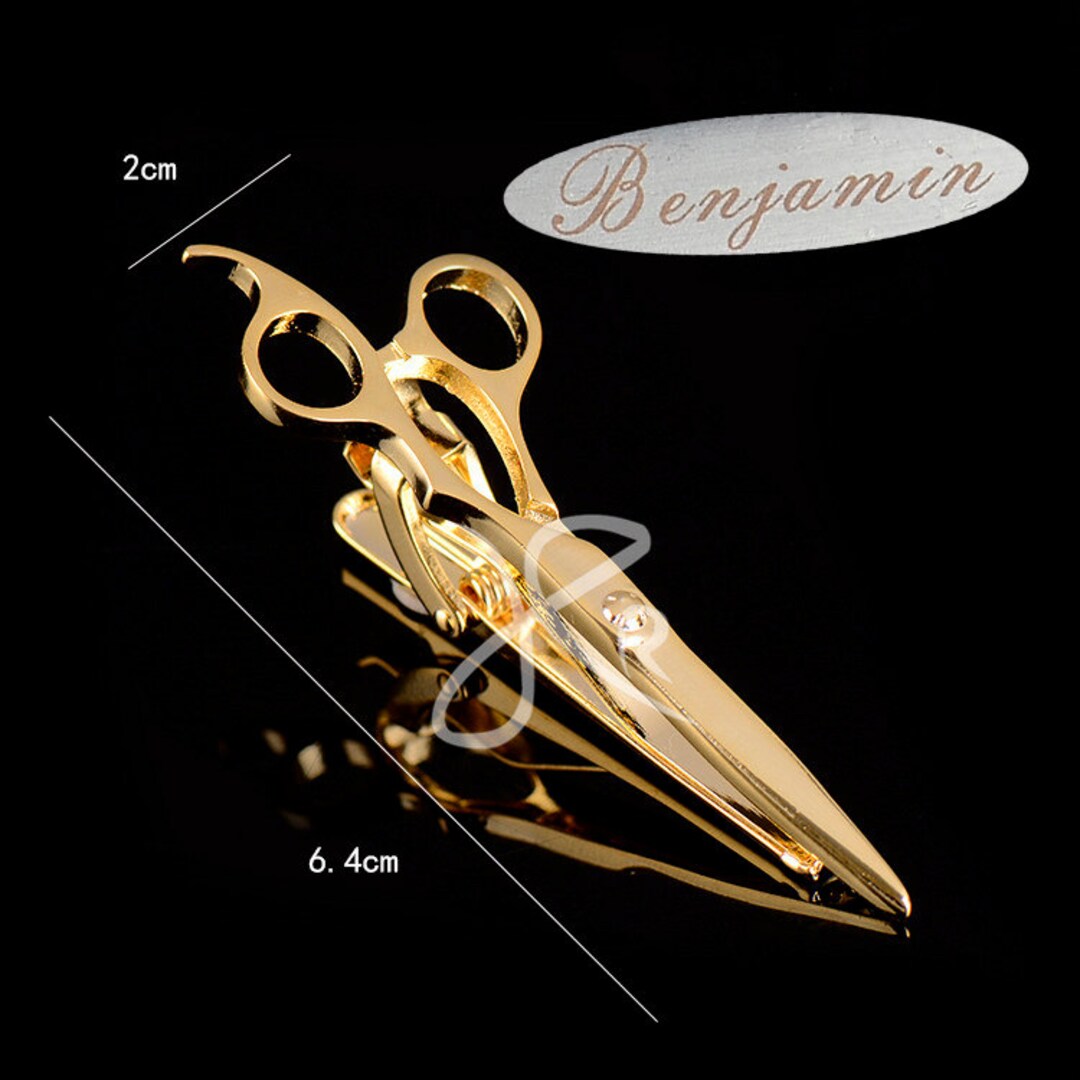 Men's Personalized Tie Clip,scissors Tie Clip, Scissors Tie Tack, Hero ...