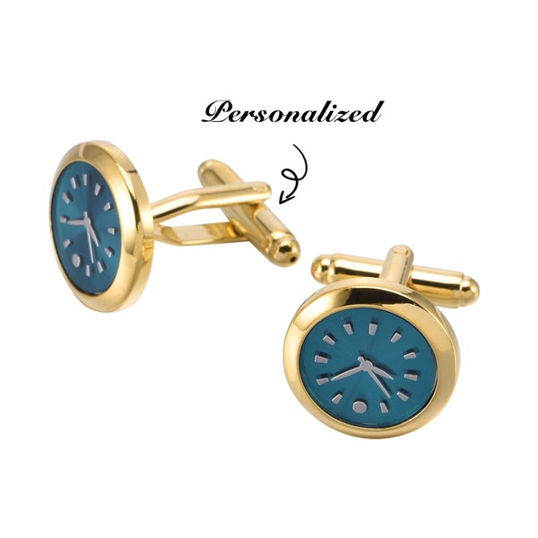 Clock Cufflinks - Etsy
