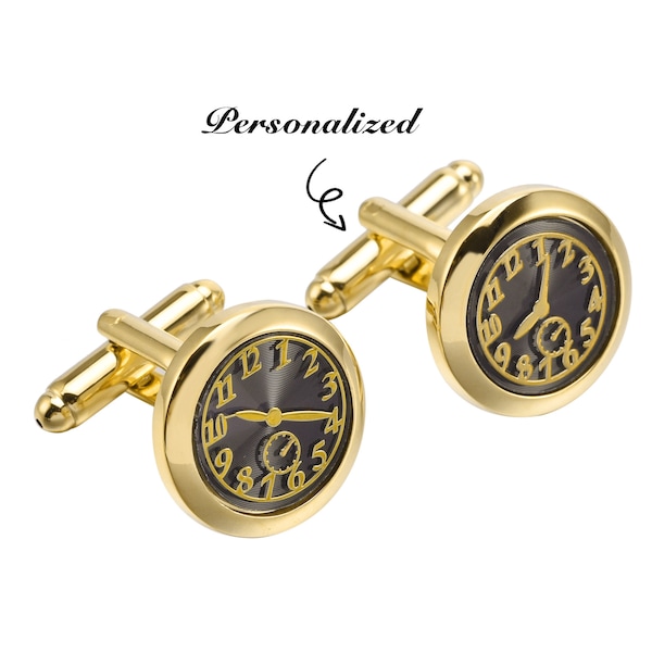 Clock Cufflinks - Etsy