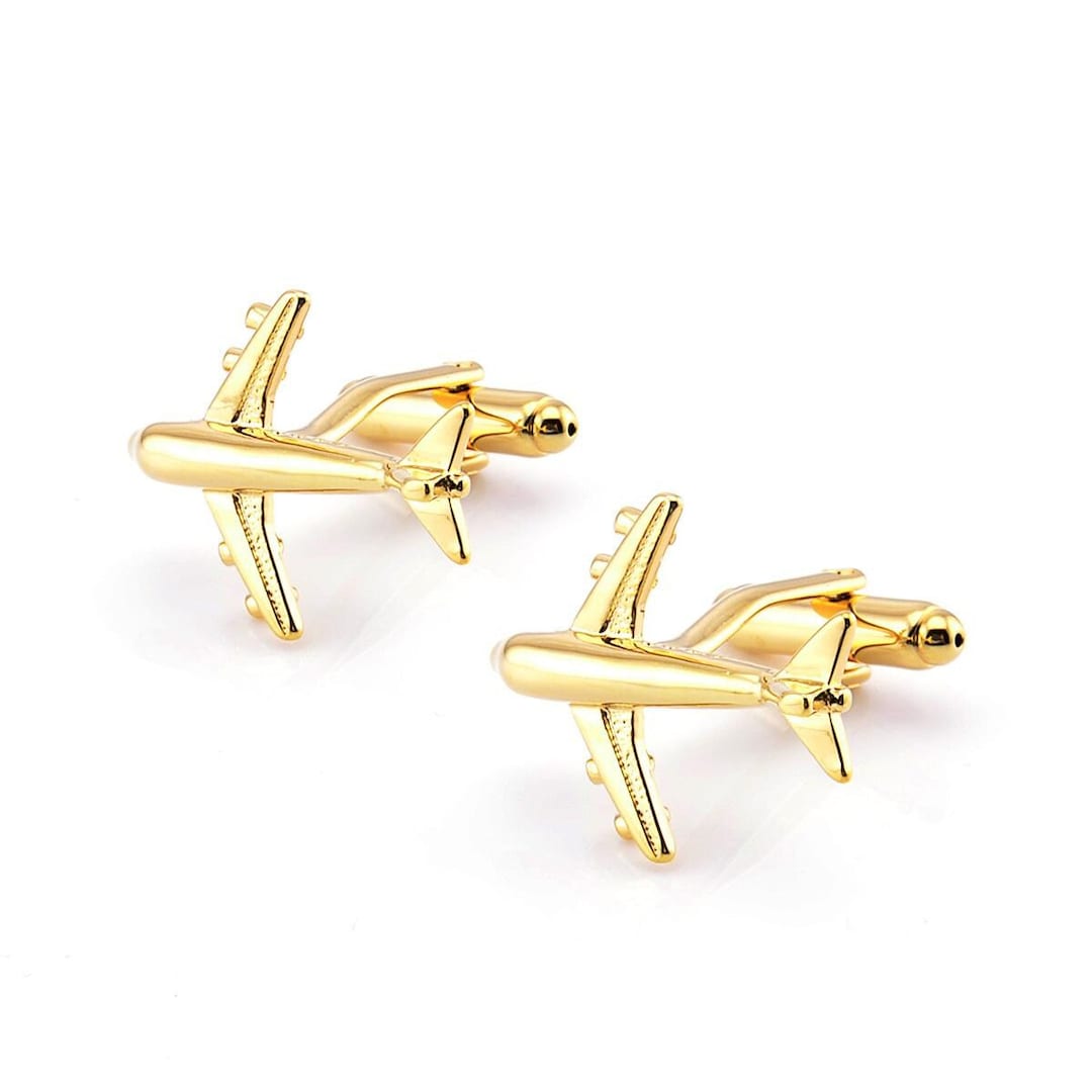 Personalized Name Airplane Cufflinks-aviation Cufflinks-pilot Cufflinks ...