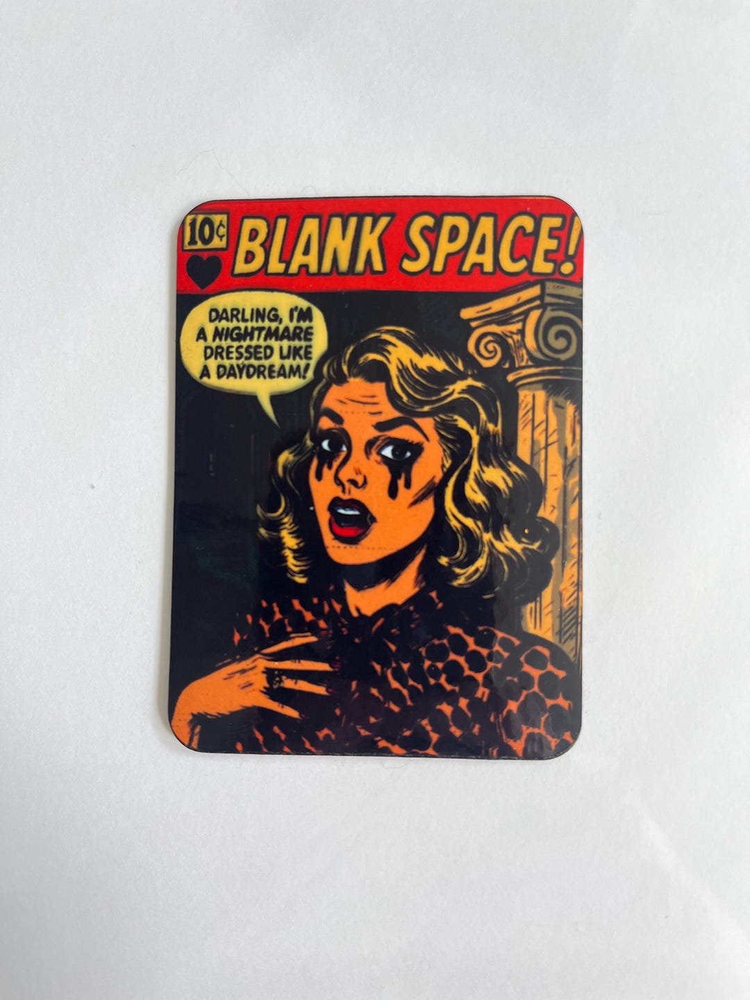 Blank Space Magnet | Taylor Swift Inspired Pop Art Comic Magnet | Retro ...