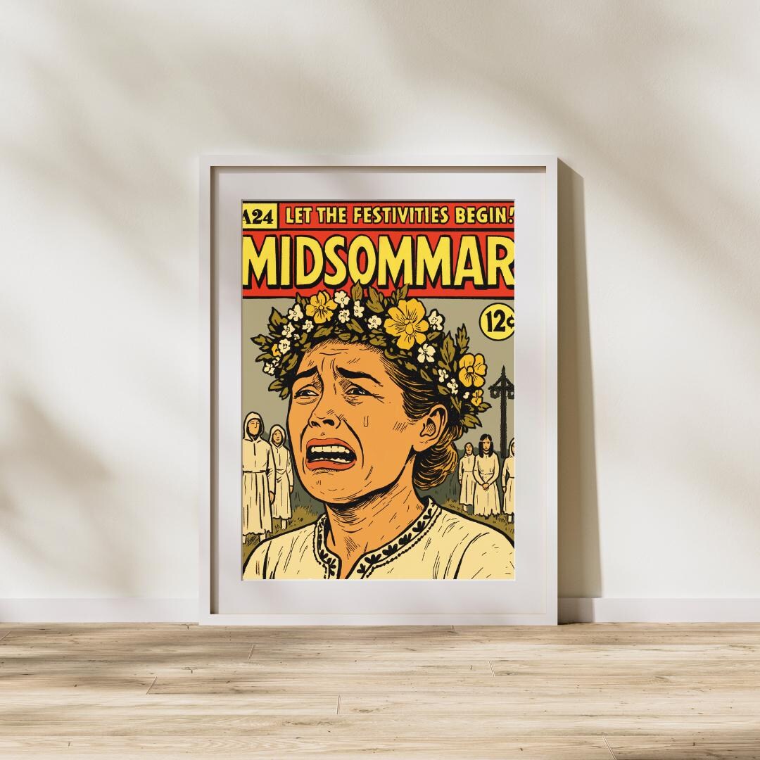 Midsommar Comic-style Art Print | 8x10 Folk Horror Poster | Cult Ritual ...