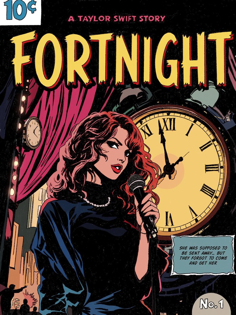 Fortnight Inspired Comic Book Cover Print | Taylor Swift Fan Art ...