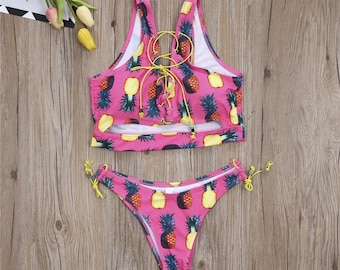 Pineapple bikini | Etsy