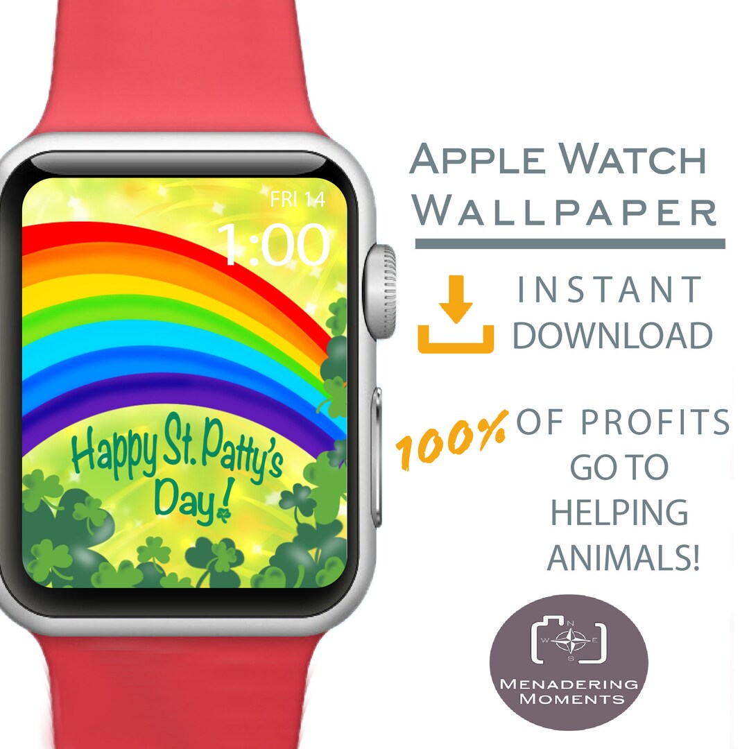 Apple Watch Wallpaper, St. Patrick’s Day Apple Watch Face, Shamrock ...