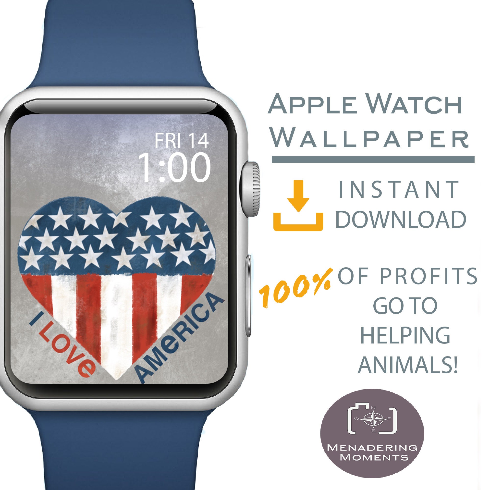 Apple Watch Wallpaper, Independence Day Apple Watch Face, July 4th ...