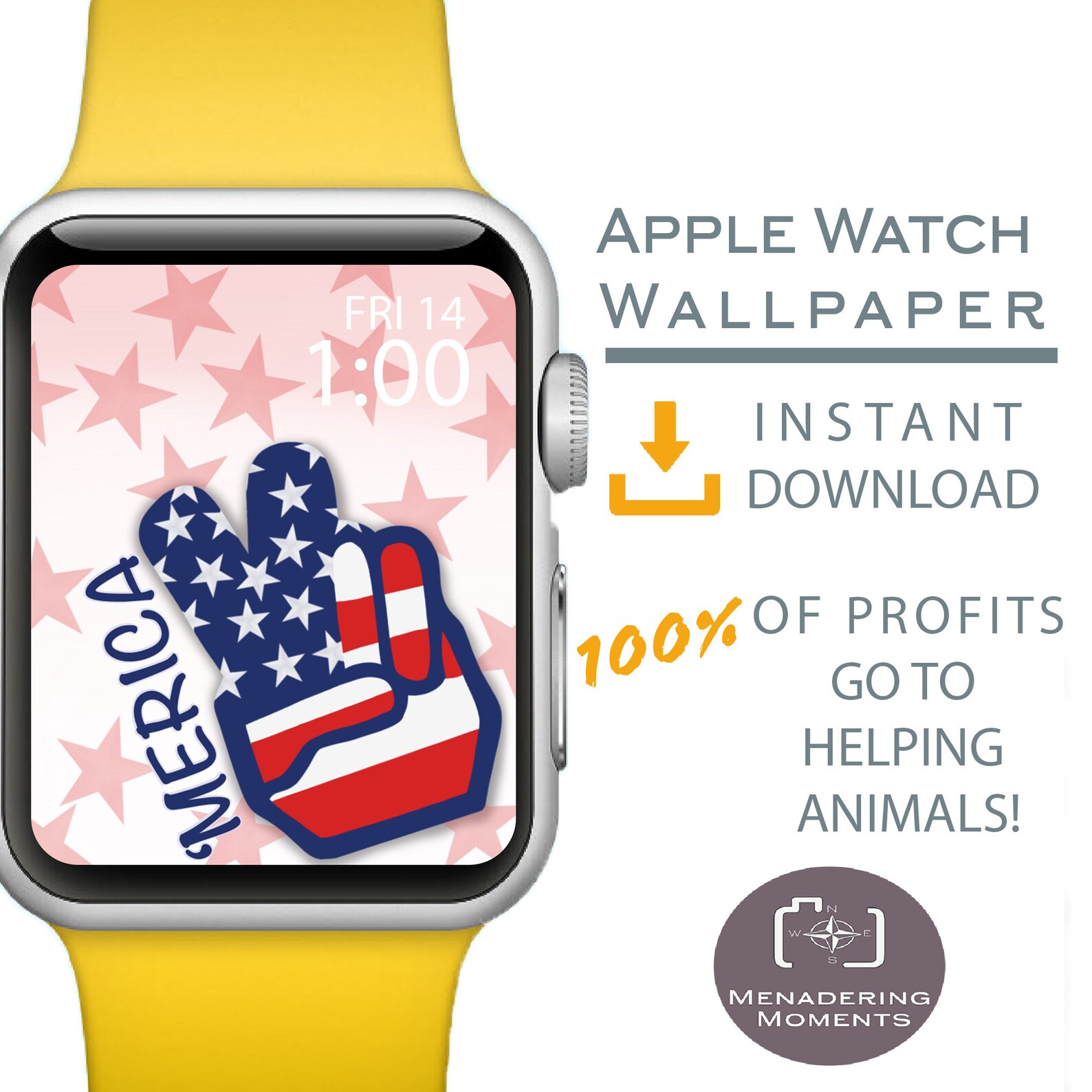 Apple Watch Wallpaper, Independence Day Apple Watch Face, July 4th ...