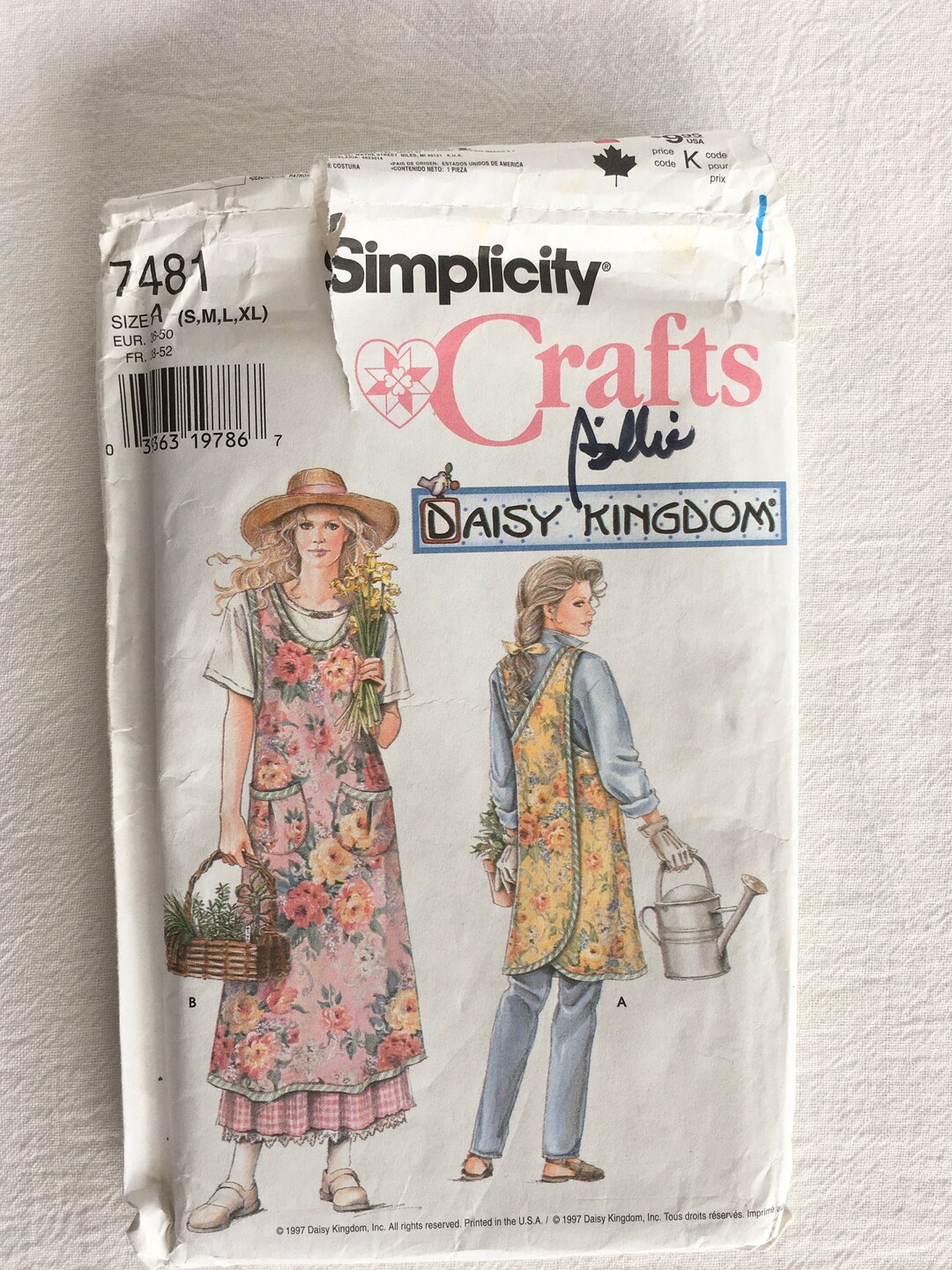 Simplicity Crafts UNCUT Pattern 7481 Size S, M, L, XL, Eur 36-50, Fr 38 ...
