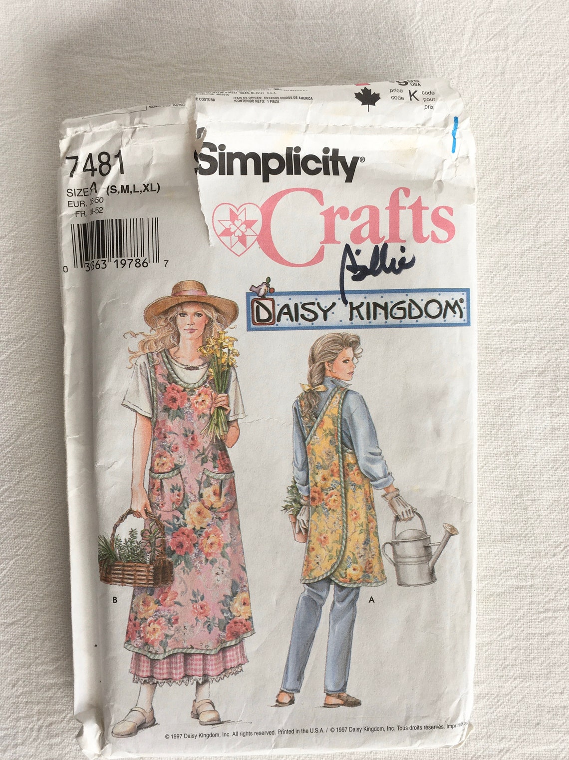 Simplicity Crafts UNCUT Pattern 7481 Size S M L XL Eur - Etsy