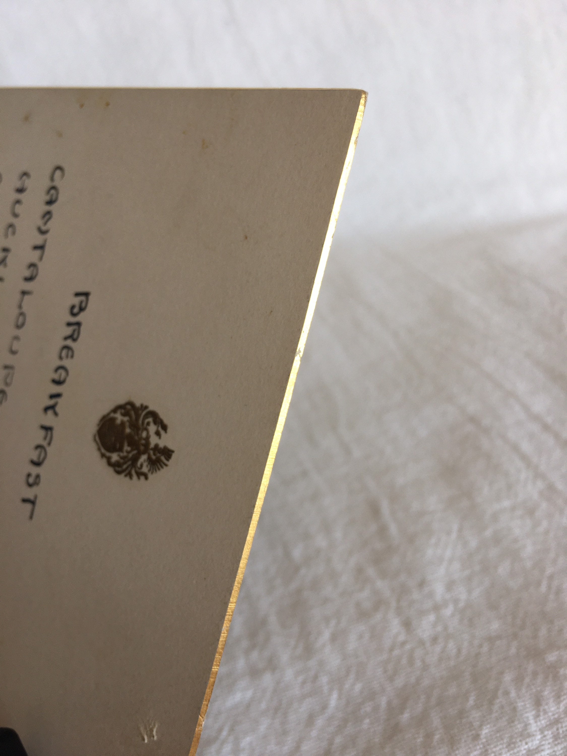 Breakfast Menu 1950s Handwritten English Breakfast | Etsy