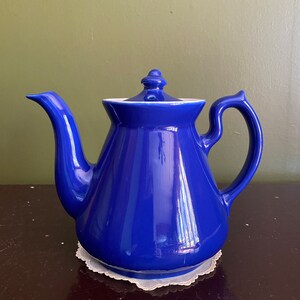 Hall Teapot, Imperial Blue, Royal Blue, White, 1930 1970, Vintage ...