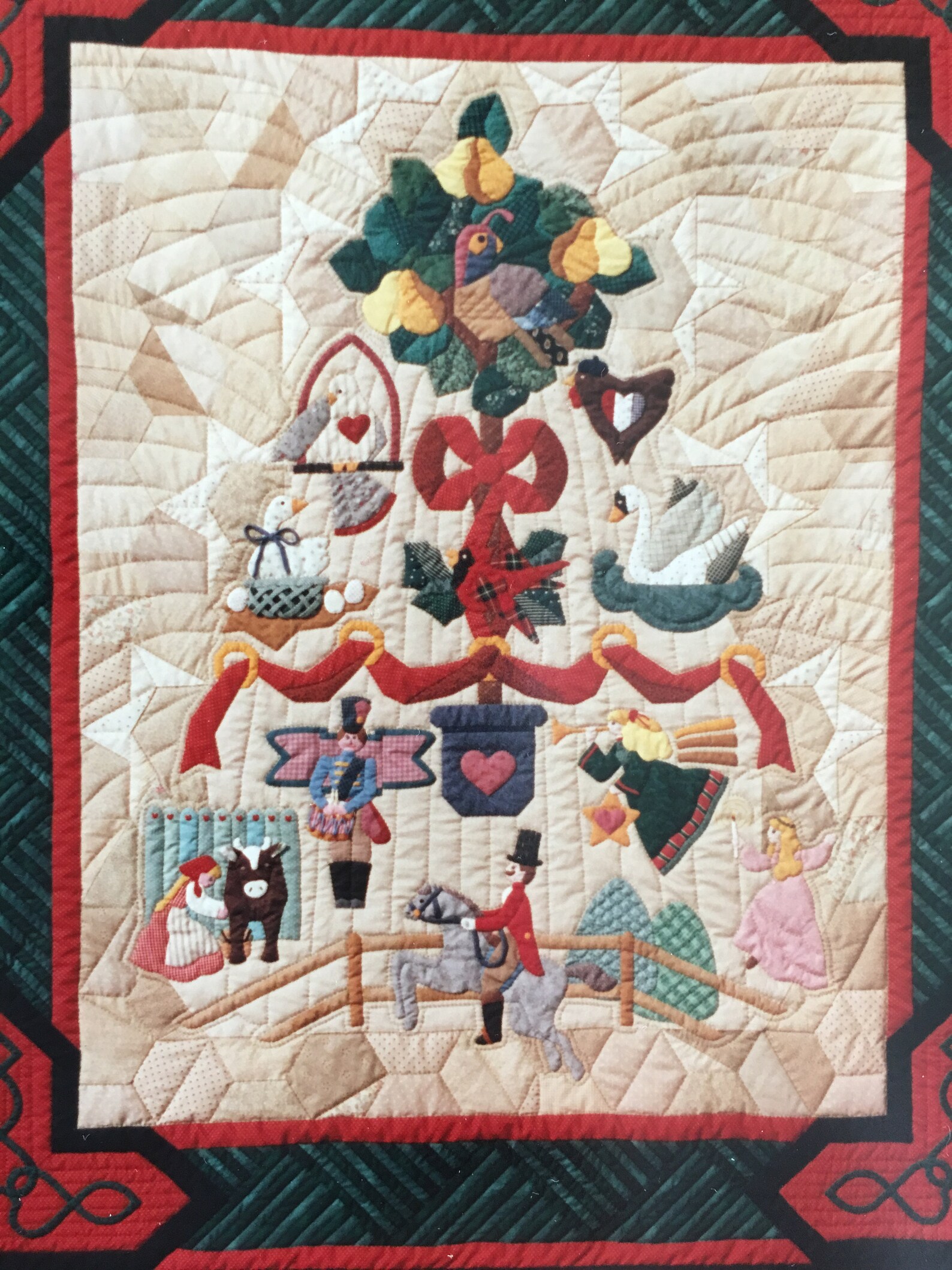 Twelve Days of Christmas Pattern Wall Hanging 42 X 52 Inches - Etsy