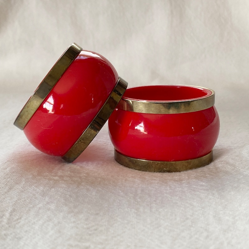 Red Napkin Rings - Etsy