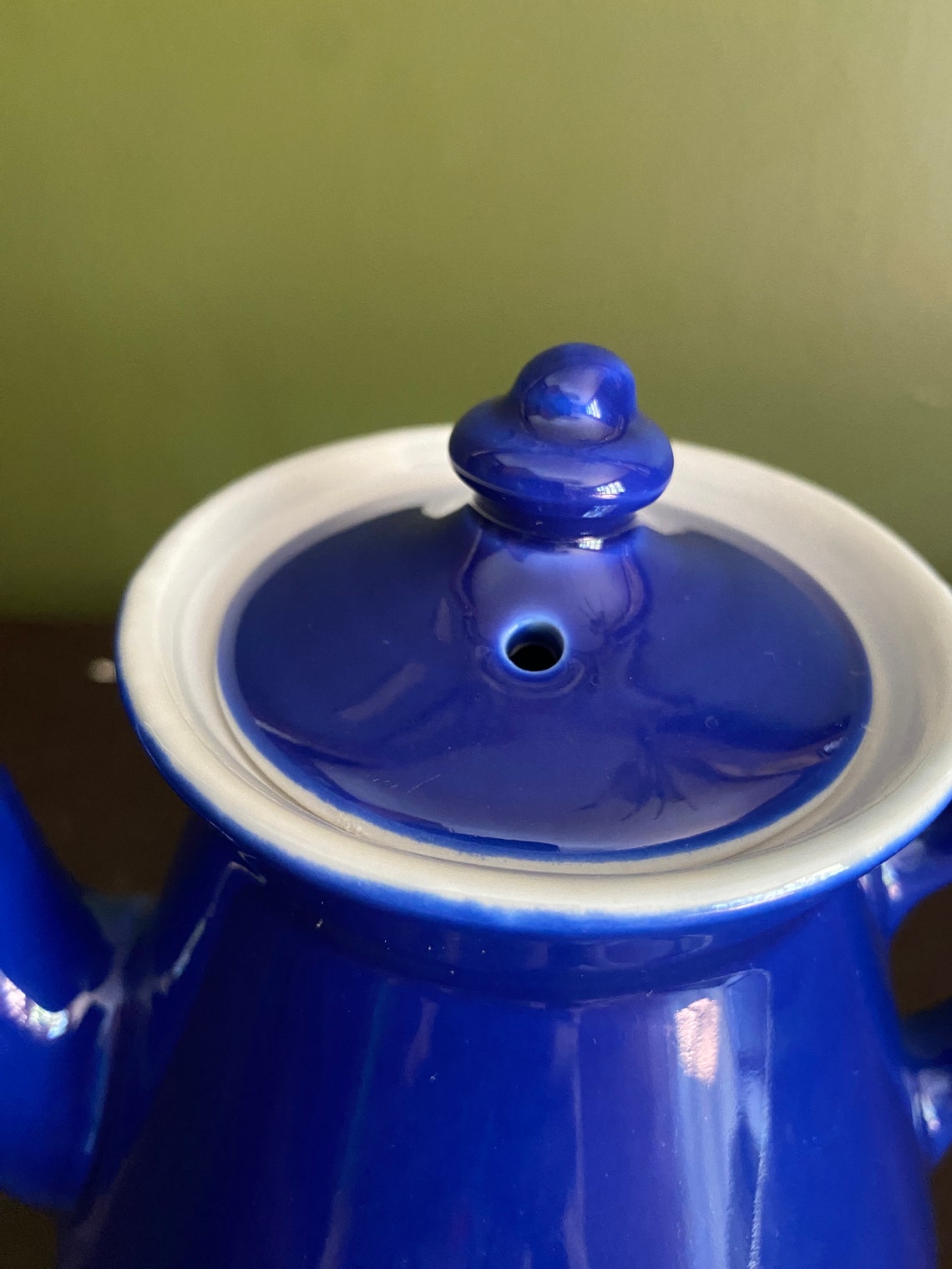 Hall Teapot, Imperial Blue, Royal Blue, White, 1930 - 1970, Vintage ...