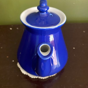 Hall Teapot, Imperial Blue, Royal Blue, White, 1930 - 1970, Vintage ...