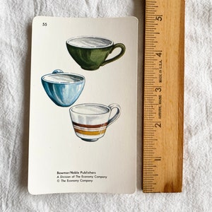 1970s Picture Cards, Vocabulary Cards, Vintage, Set of 5, Random ...