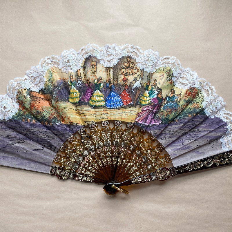 Vintage Hand Fan - Etsy