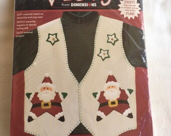 Santa Vest - Etsy