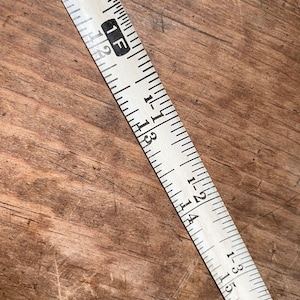 Vintage Walsco 6 Foot Measuring Tape, Metal, Mid Century, Used, Tape ...