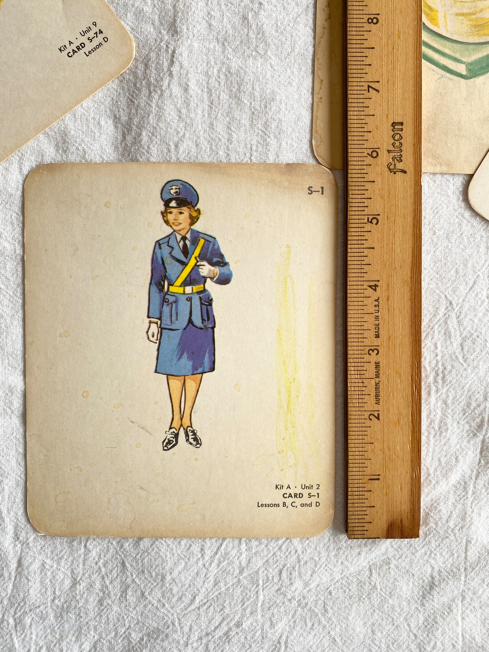 1950s Picture Cards Vocabulary Cards Vintage Set of 5 - Etsy