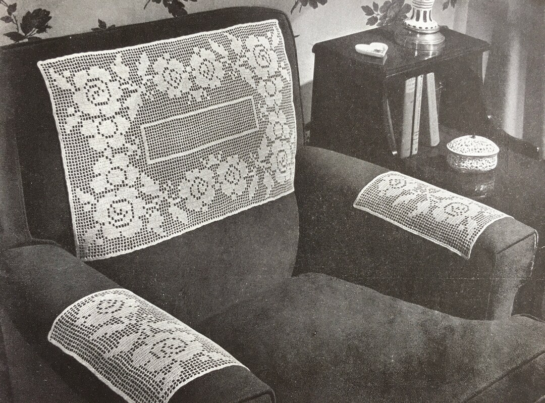 PDF Chair Set Crochet Pattern, Digital Download, 1948 Pattern 7906 ...