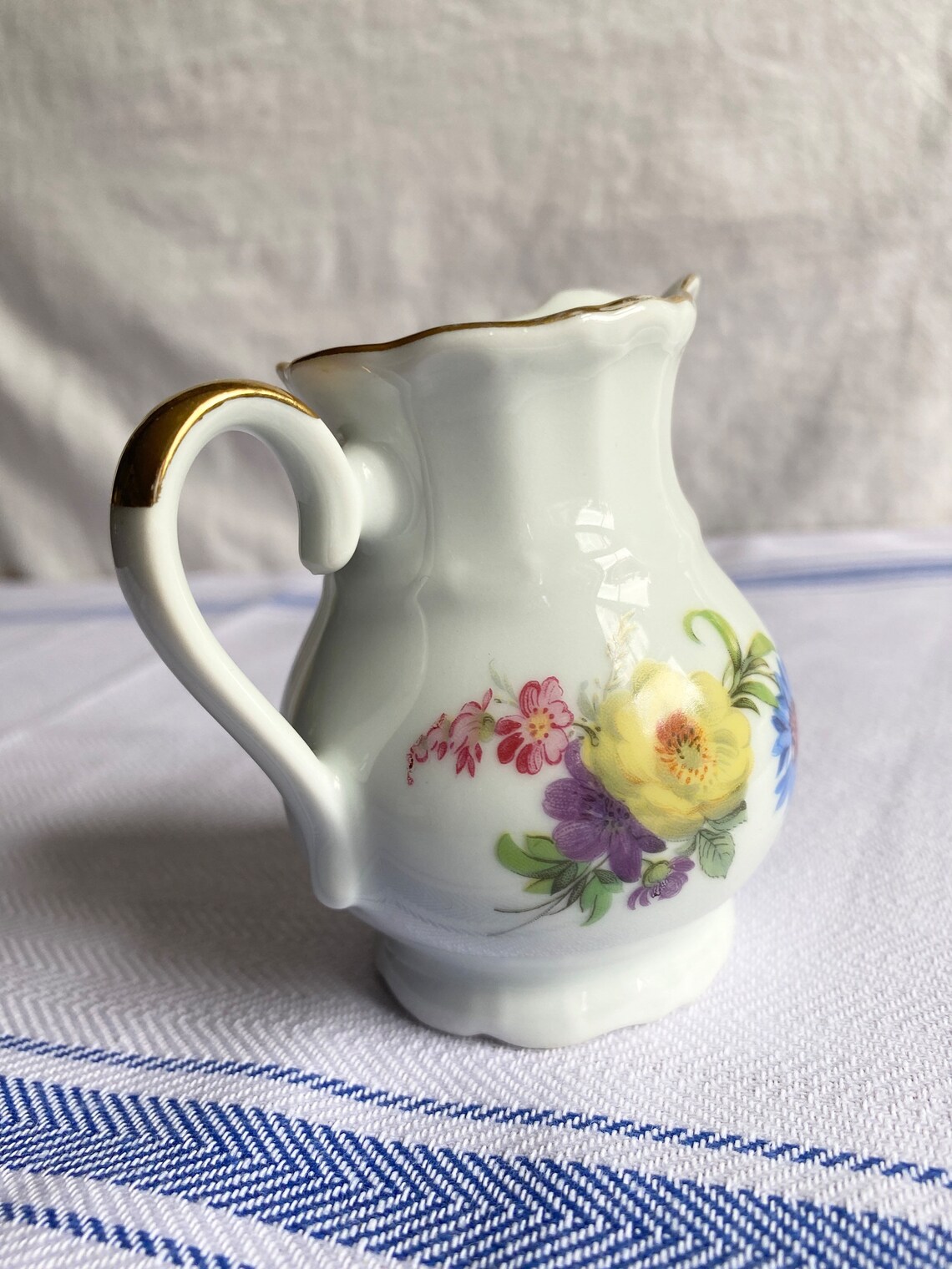 Small Pitcher Bavaria Germany Bareuther Porcelain - Etsy
