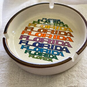 Florida Rainbow Ashtray, Cigarette Ashtray, 1970’s, Pottery, Incense ...