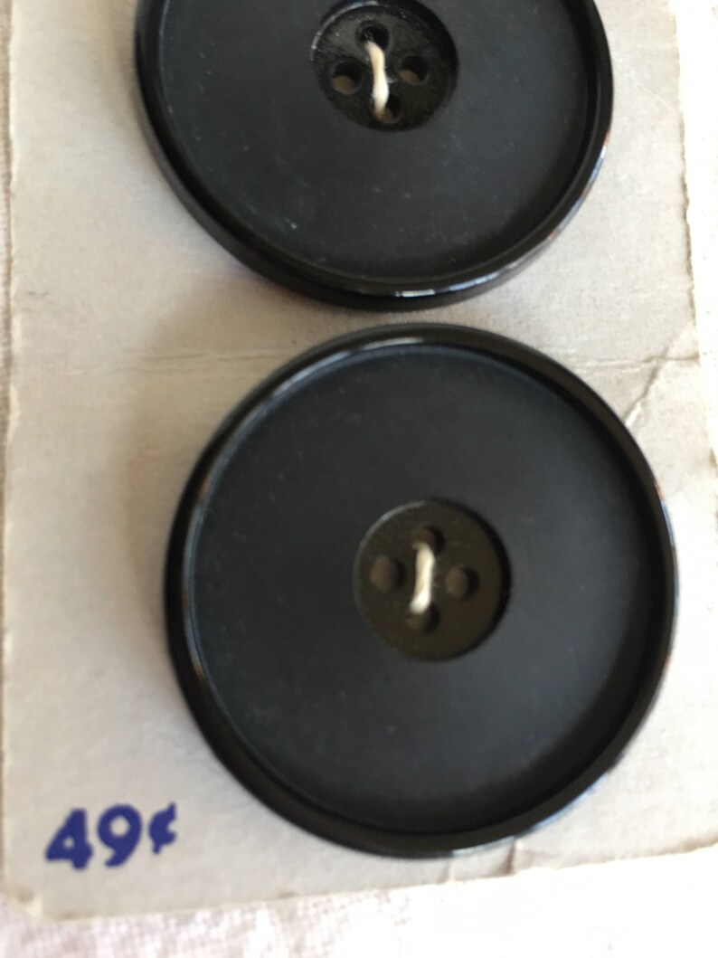 Bon Ton Black Vintage Buttons NOS Original Card - Etsy