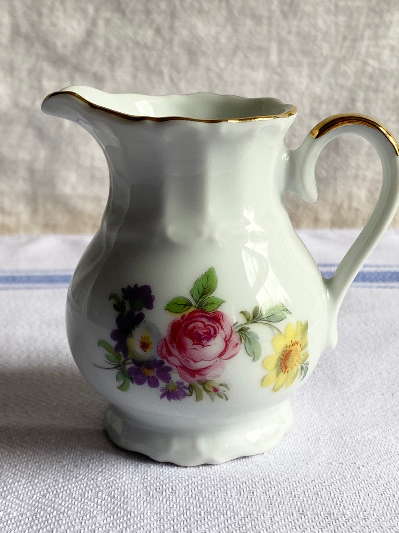 Small Pitcher Bavaria Germany Bareuther Porcelain - Etsy