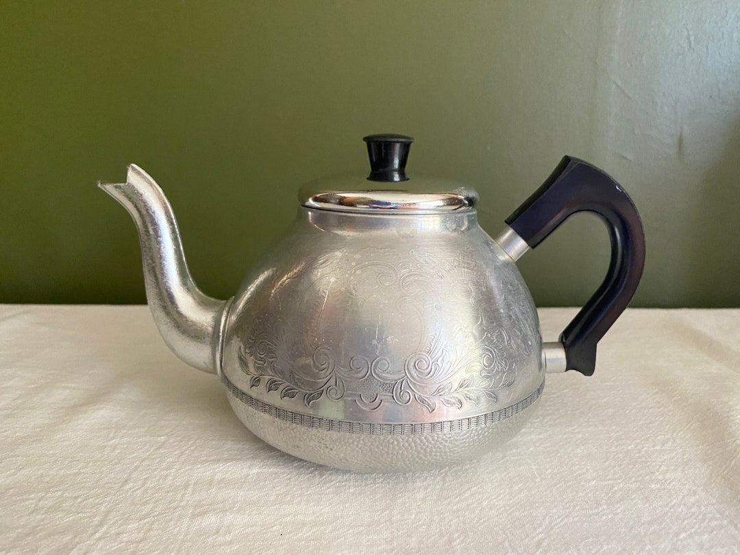 Vintage Swan Aluminum Tea Pot, Made in England - Etsy