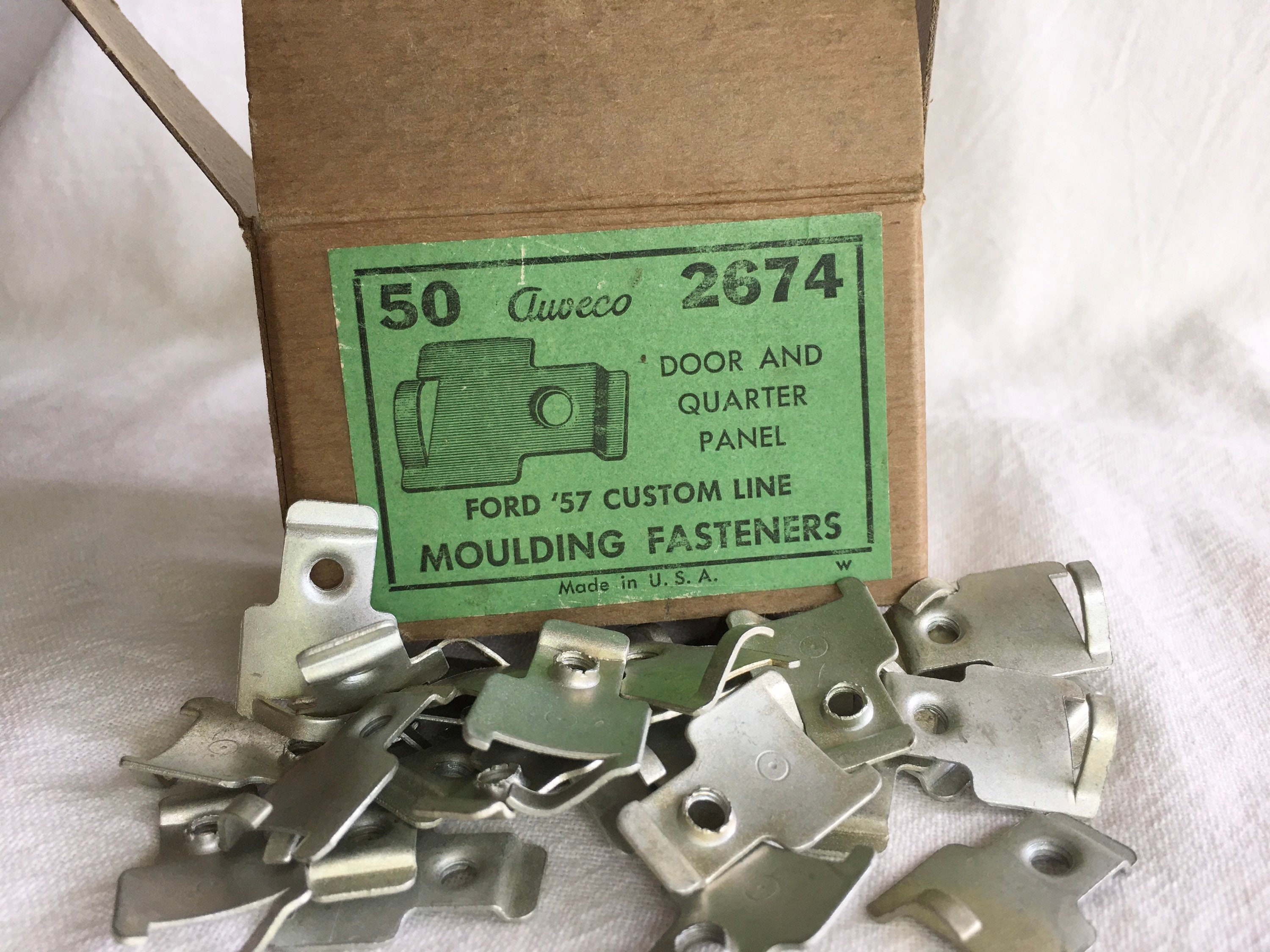 Auveco Moulding Fasteners Door and Quarter Panel 50 Pieces | Etsy