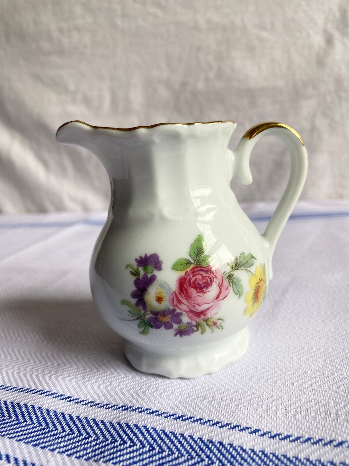 Small Pitcher Bavaria Germany Bareuther Porcelain - Etsy