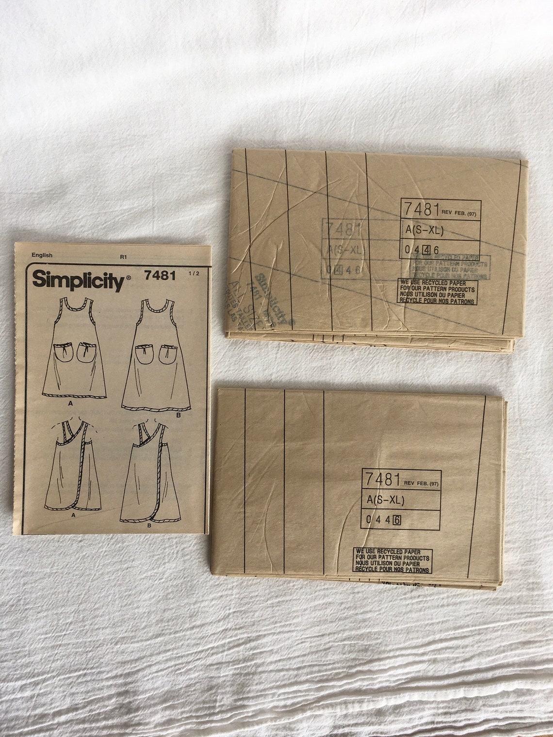 Simplicity Crafts UNCUT Pattern 7481 Size S M L XL Eur - Etsy