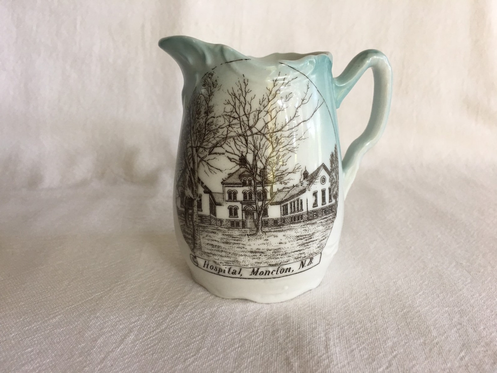 Souvenir Pitcher Hospital Moncton New Brunswick Antique - Etsy