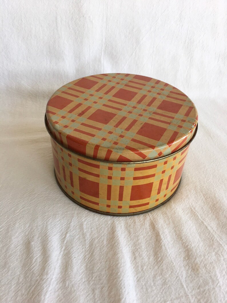 Button Collection Plaid Tin Vintage 1940s Assorted Buttons - Etsy