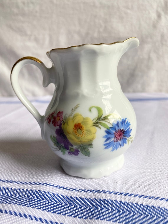 Small Pitcher Bavaria Germany Bareuther Porcelain - Etsy