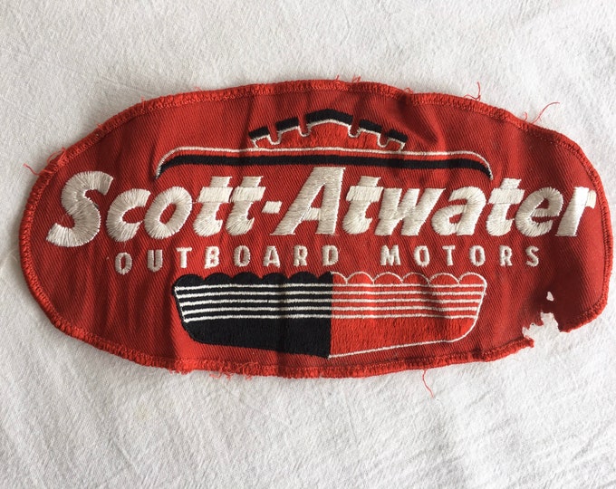 Scott-atwater Outboard Motors Patch, Vintage, 1950s, Rare, Large Oval ...
